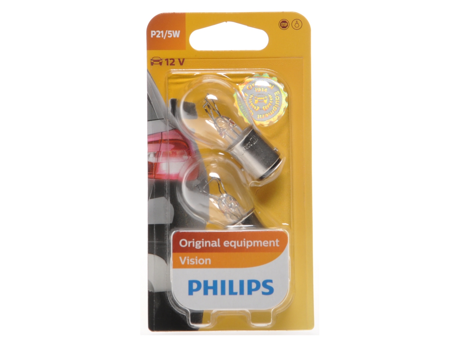 PHILIPS Vision P21/5W, 12 V, 5W, weiss, BAY15D, duo | KFZ-Lampen/Birnen ...