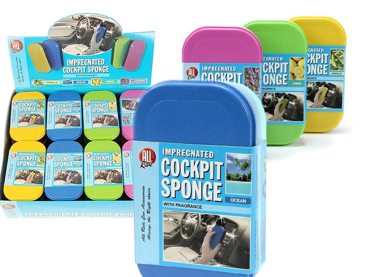 ALL Ride Cockpit Schwamm Imprägniert, in 4 Düften, im Display | KFZ ...